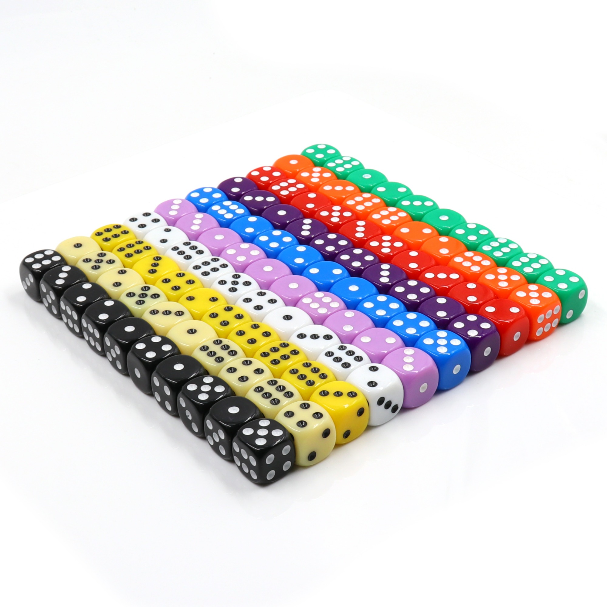 Opaque color loose pips dice (16mm),Loose Pip Dice