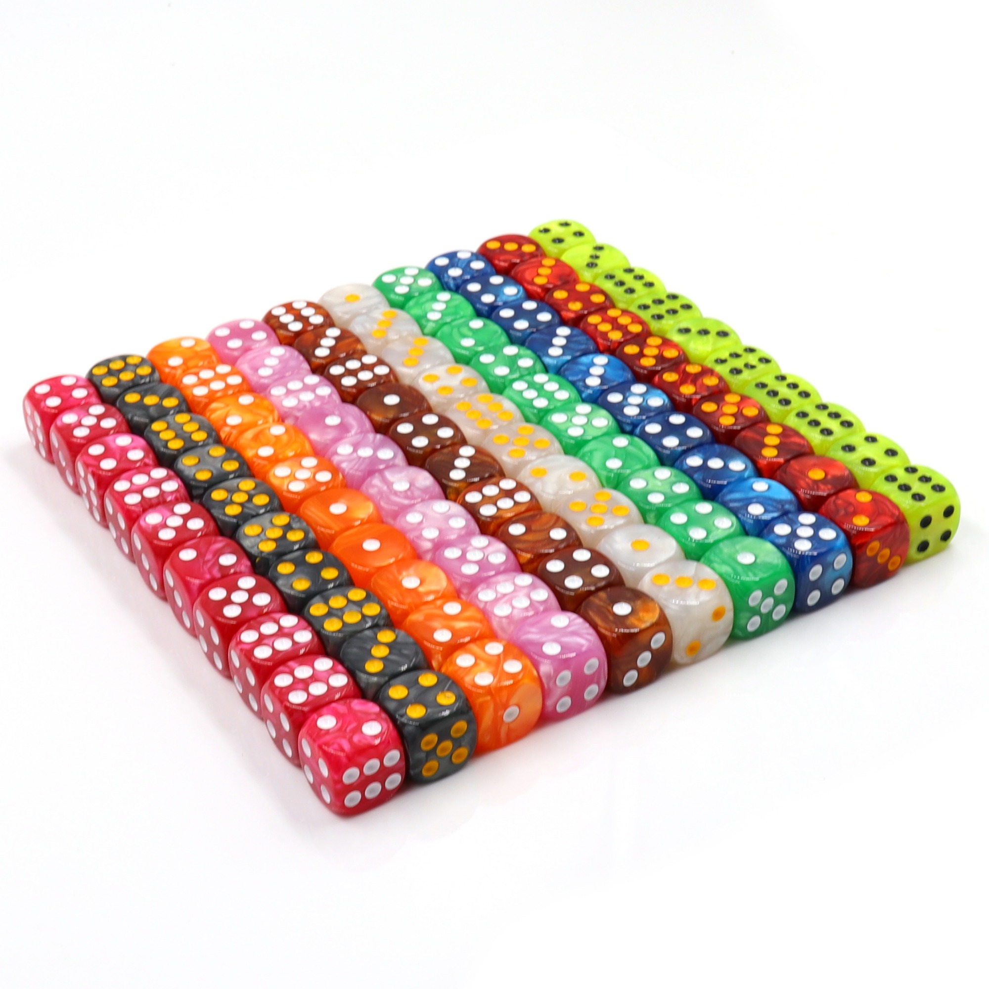 Pearl Color Loose Pips Dice(16MM),Loose Pip Dice