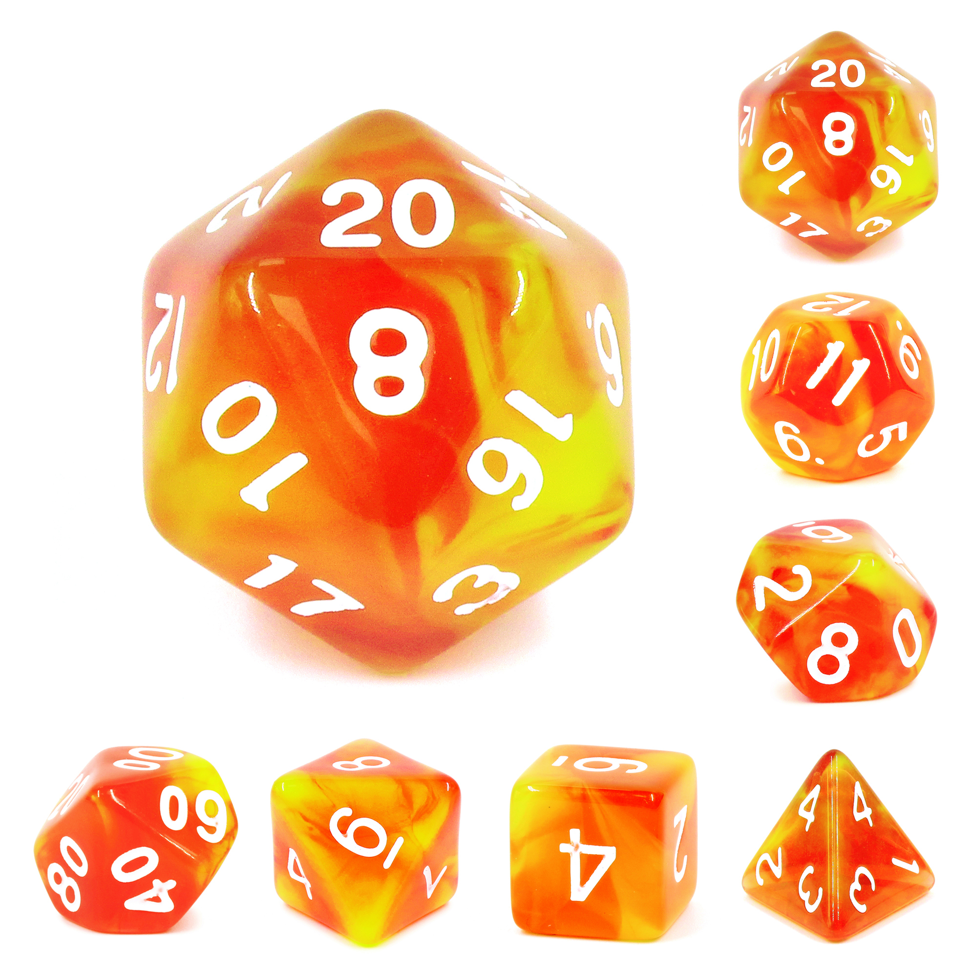 Rising Phoenix,Blend Color Dice Set