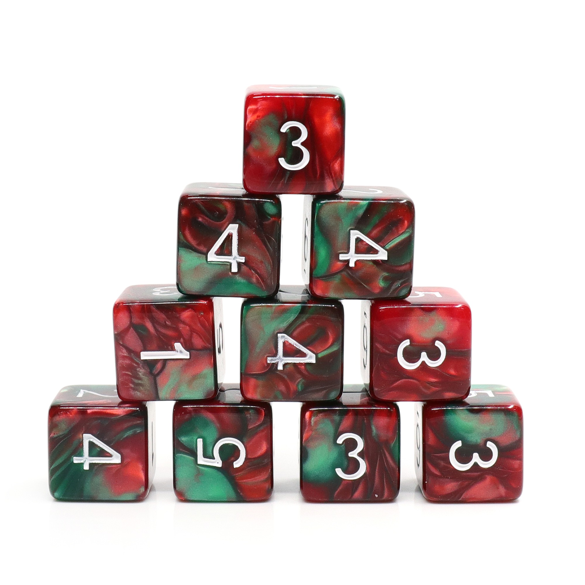 (Green+Red) Blend-D6 sest,d6 & d10 sets